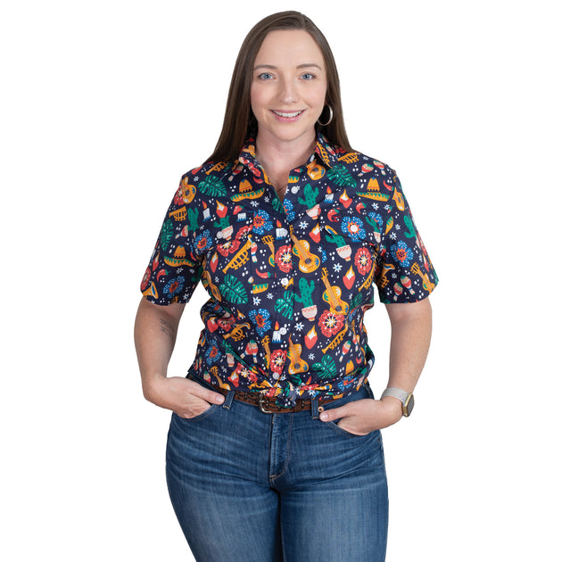 Women's - Izzy - Full Button - Short Sleeve – Just Country Australia ...